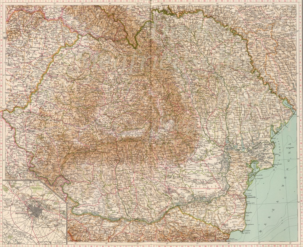 Harta României în anul 1929 – Ion Antonescu